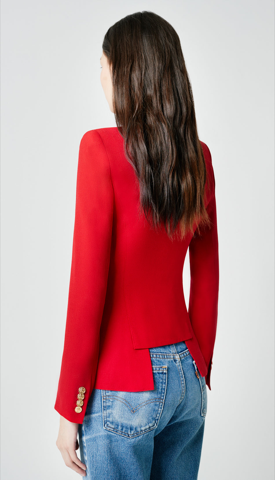 SMYTHE Classic Duchess Blazer in Red