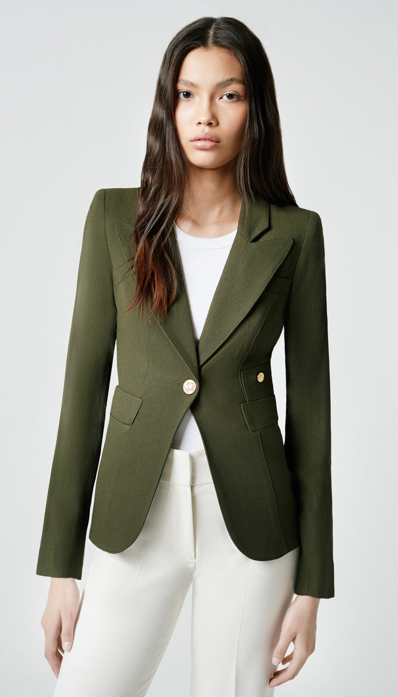 SMYTHE Classic Duchess Blazer in Army