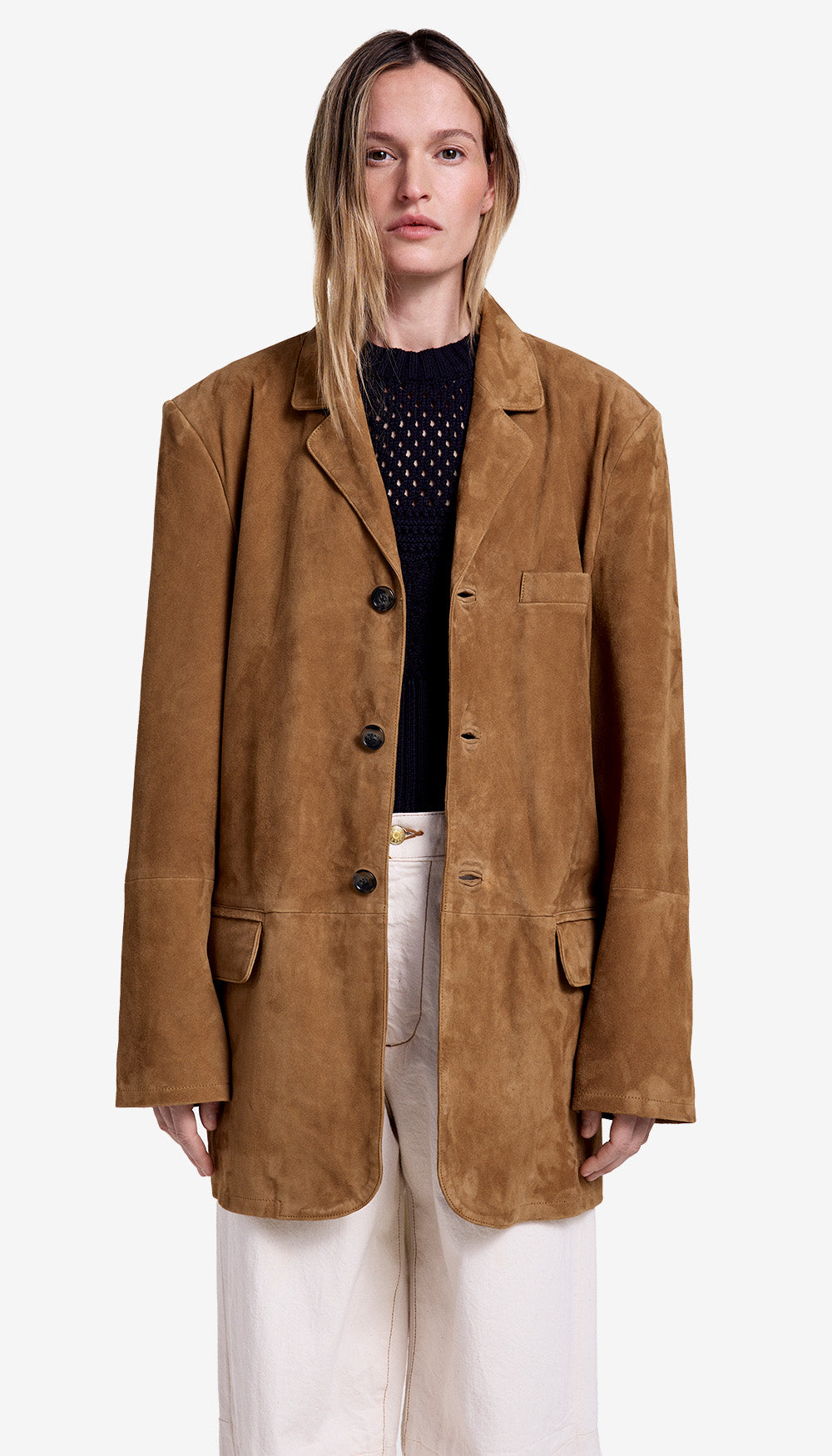 Suede Weekend Jacket in Fawn | SMYTHE